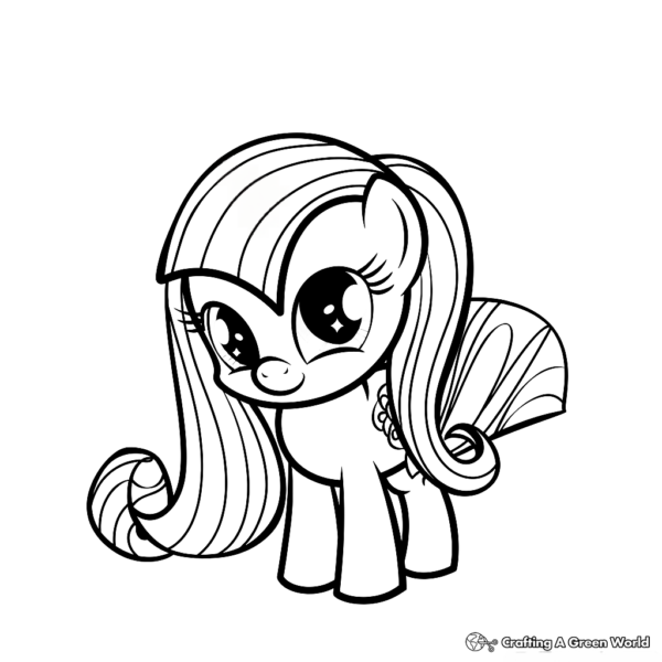 Fluttershy Coloring Pages - Free & Printable!