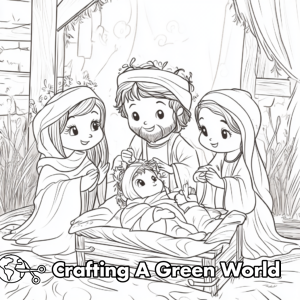 Baby Jesus Coloring Pages - Free & Printable!