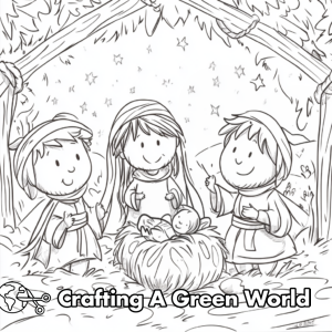 Baby Jesus Coloring Pages - Free & Printable!