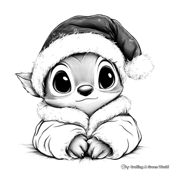 Stitch Christmas Coloring Pages - Free & Printable!