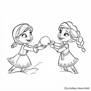Frozen Christmas Coloring Pages - Free & Printable!
