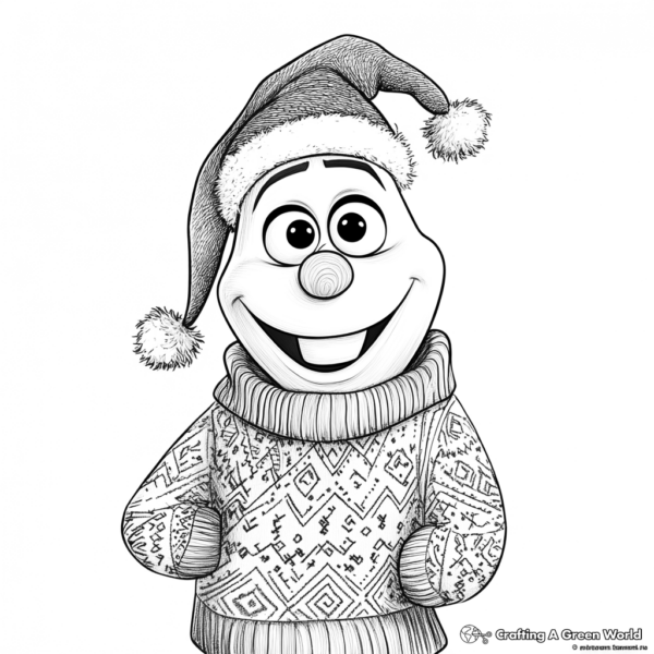 Frozen Christmas Coloring Pages - Free & Printable!
