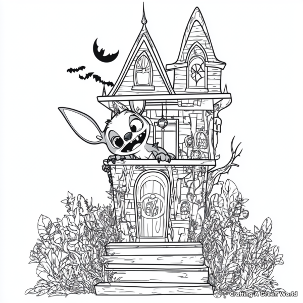 Halloween Stitch Coloring Pages - Free & Printable!