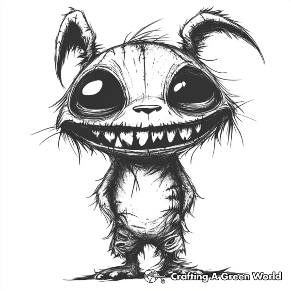Halloween Stitch Coloring Pages - Free & Printable!