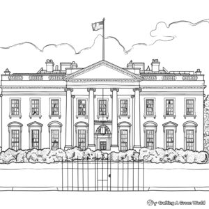 White House Coloring Pages - Free & Printable!