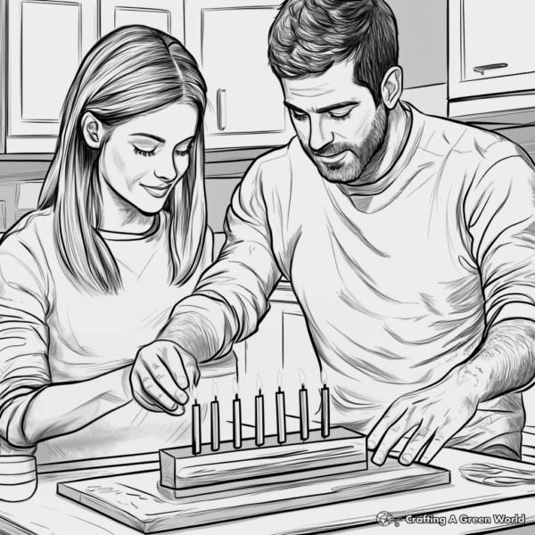 Menorah Coloring Pages - Free & Printable!