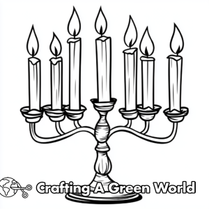 Menorah Coloring Pages - Free & Printable!