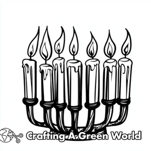 Menorah Coloring Pages - Free & Printable!