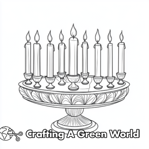 Menorah Coloring Pages - Free & Printable!