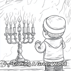Menorah Coloring Pages - Free & Printable!
