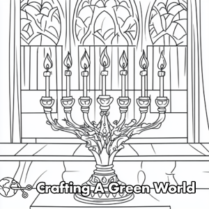 Menorah Coloring Pages - Free & Printable!