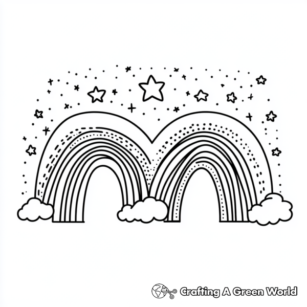 Rainbow Coloring Pages - Free & Printable!