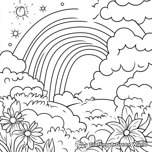Rainbow Coloring Pages - Free & Printable!