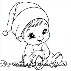 Santa's Elf Coloring Pages - Free & Printable!