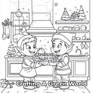 Santa's Elf Coloring Pages - Free & Printable!