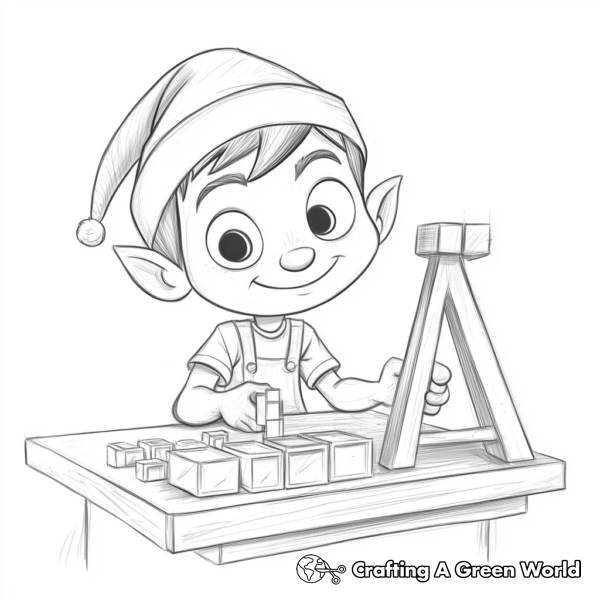 Santa's Elf Coloring Pages - Free & Printable!