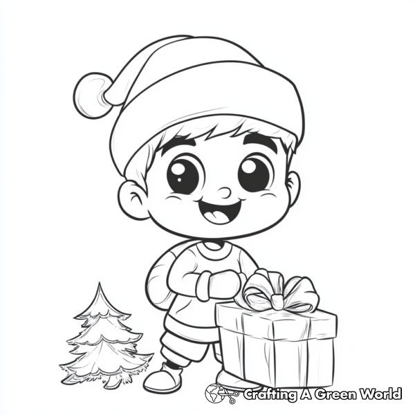Santa's Elf Coloring Pages - Free & Printable!