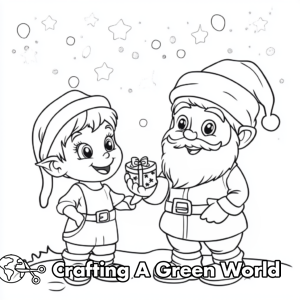 Santa's Elf Coloring Pages - Free & Printable!