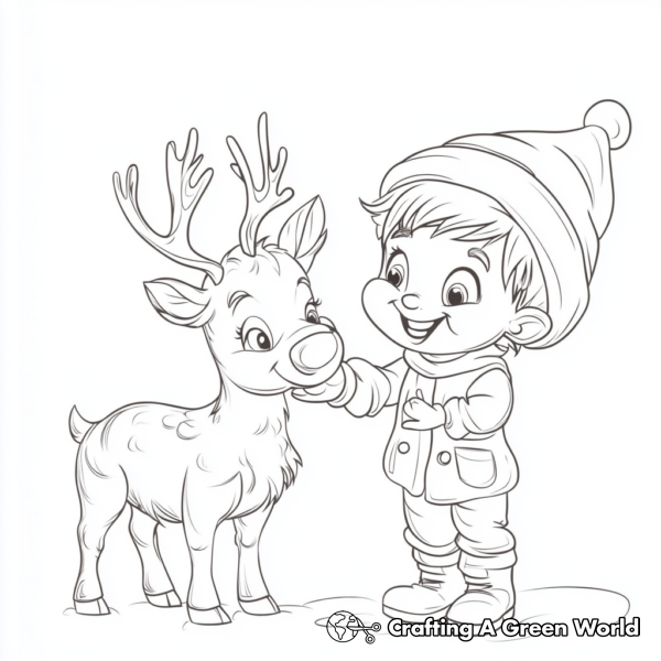 Santa's Elf Coloring Pages - Free & Printable!