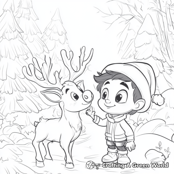 Santa's Elf Coloring Pages - Free & Printable!