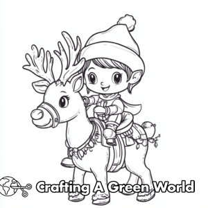 Santa's Elf Coloring Pages - Free & Printable!