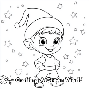 Santa's Elf Coloring Pages - Free & Printable!