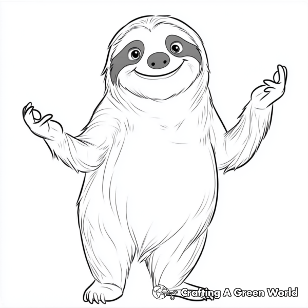 Sloth Coloring Pages For Adults - Free & Printable!