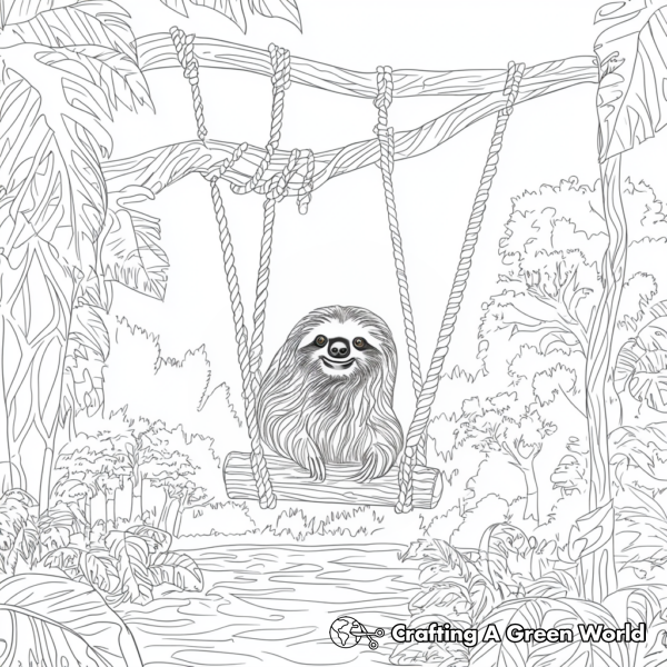Sloth Coloring Pages For Adults - Free & Printable!