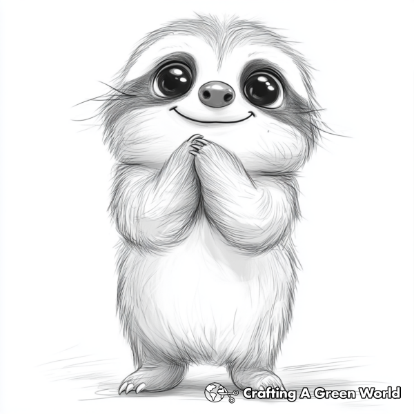 Sloth Coloring Pages For Adults - Free & Printable!