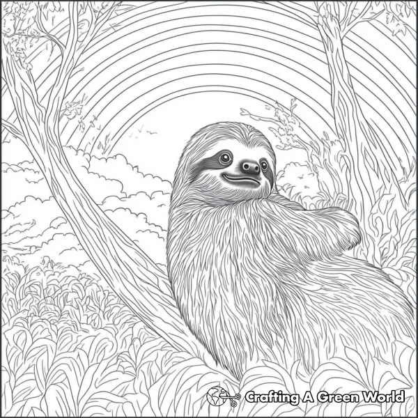 Sloth Coloring Pages For Adults - Free & Printable!