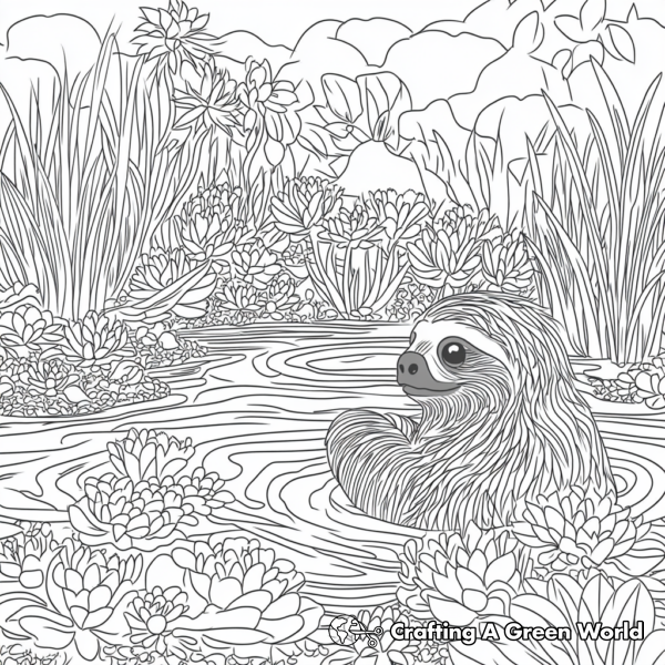 Sloth Coloring Pages For Adults - Free & Printable!