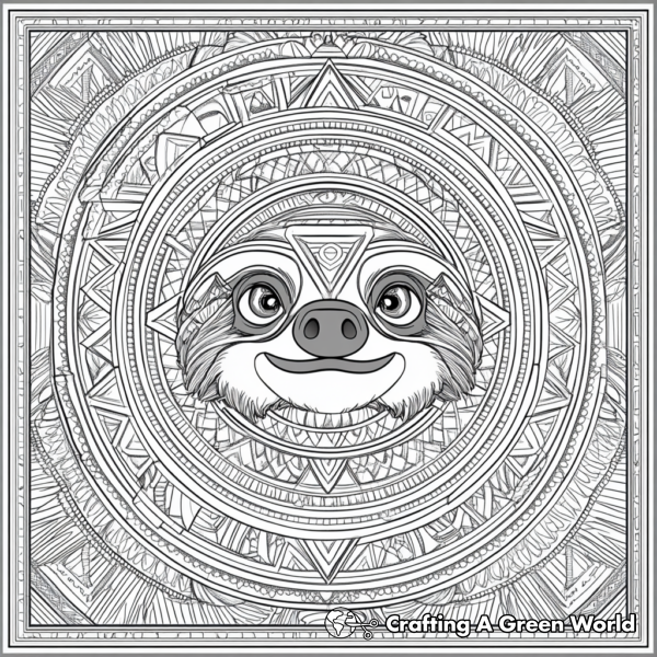 Sloth Coloring Pages For Adults - Free & Printable!