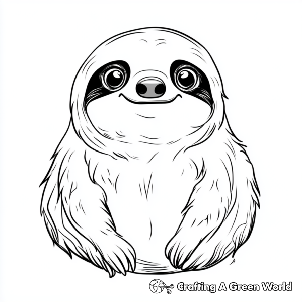 Sloth Coloring Pages For Adults - Free & Printable!
