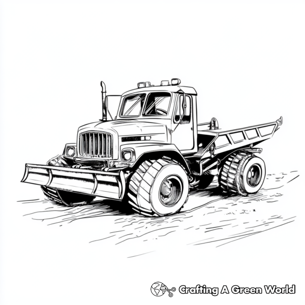 Snow Plow Coloring Pages - Free & Printable!