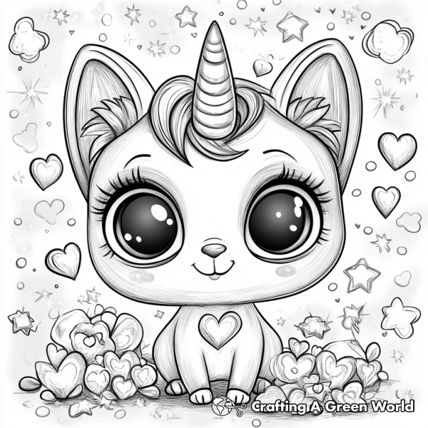 Unicorn Cat Coloring Pages - Free & Printable!
