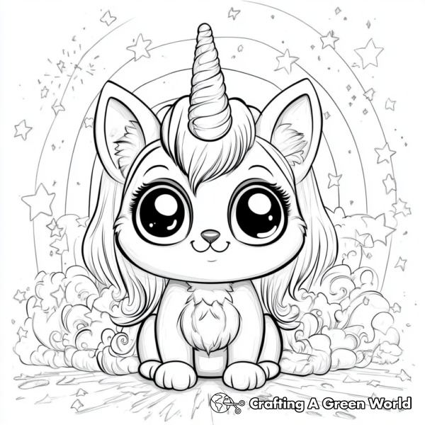 Unicorn Cat Coloring Pages - Free & Printable!
