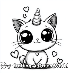 Unicorn Cat Coloring Pages - Free & Printable!