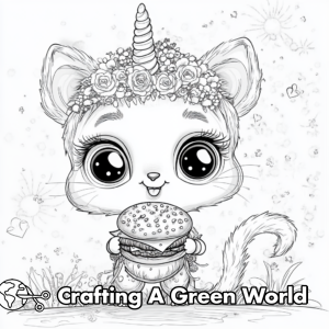 Unicorn Cat Coloring Pages - Free & Printable!