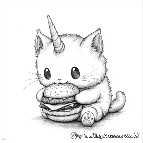 Unicorn Cat Coloring Pages - Free & Printable!