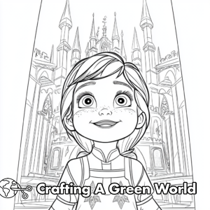 Frozen Little Anna Coloring Pages - Free & Printable!
