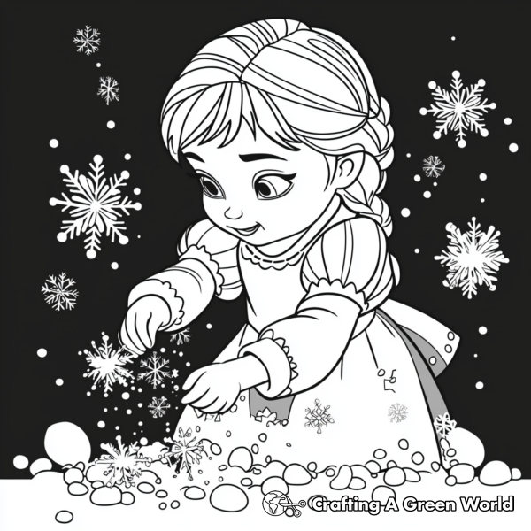 Frozen Little Anna Coloring Pages - Free & Printable!