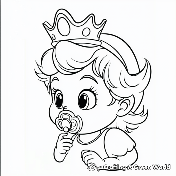Baby Peach Coloring Pages - Free & Printable!