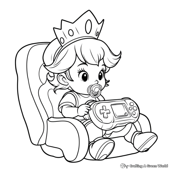 Baby Peach Coloring Pages - Free & Printable!