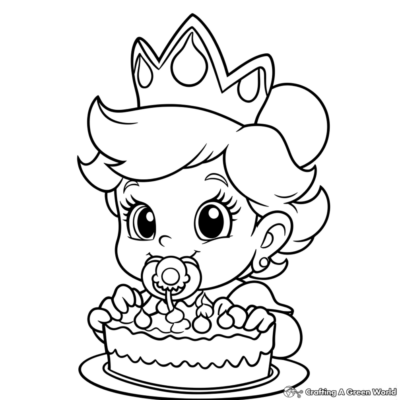 Baby Peach Coloring Pages - Free & Printable!