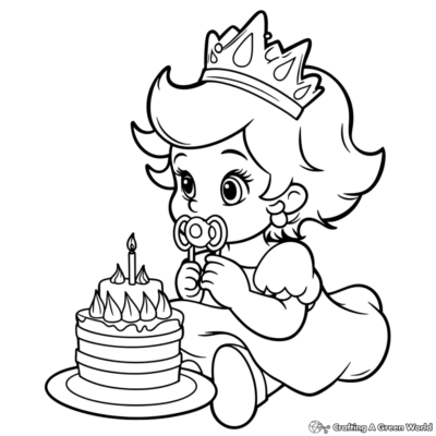 Baby Peach Coloring Pages - Free & Printable!