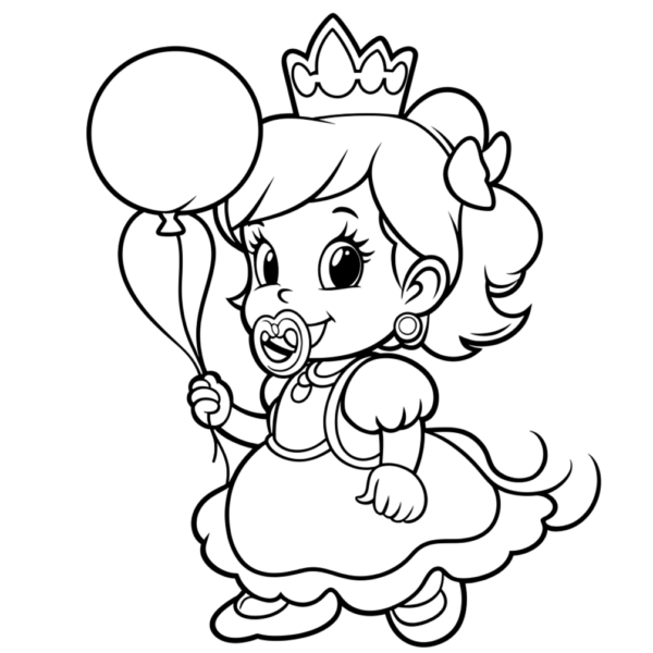 Baby Peach Coloring Pages - Free & Printable!