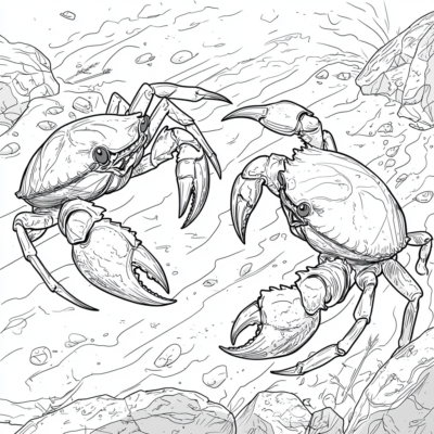 Crab Coloring Pages - Free & Printable!