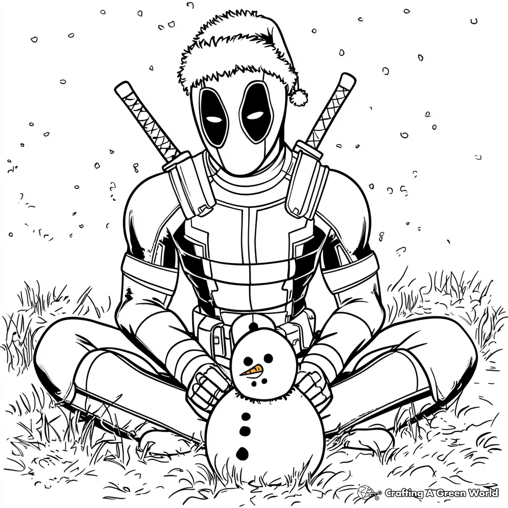 Deadpool Coloring Pages - Free & Printable!