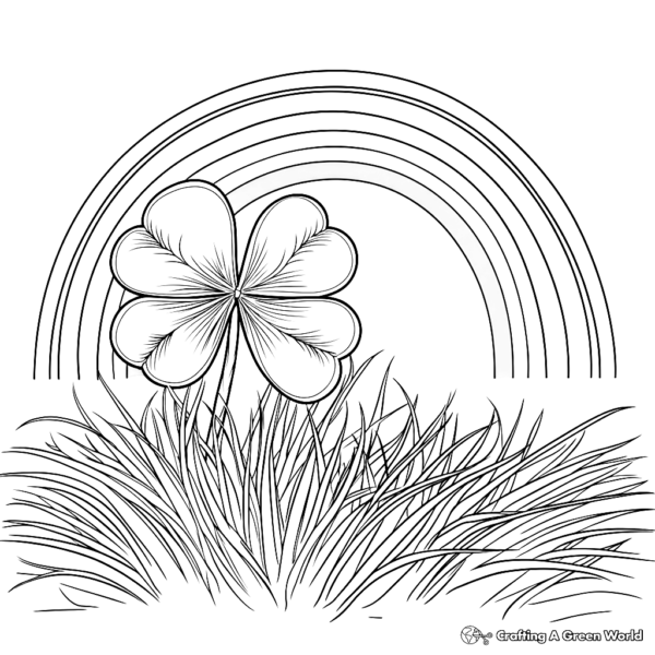 Four Leaf Clover Coloring Pages - Free & Printable!