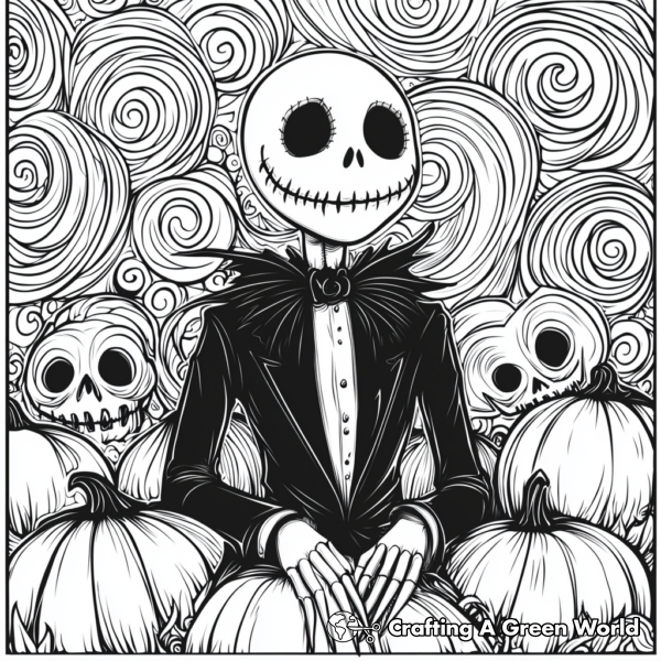 Jack The Pumpkin King Coloring Pages - Free & Printable!